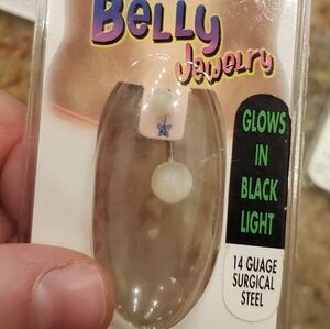 Jewelry | 14 Gauge Stainless Steel Belly Button Glows In The Blacklight ...